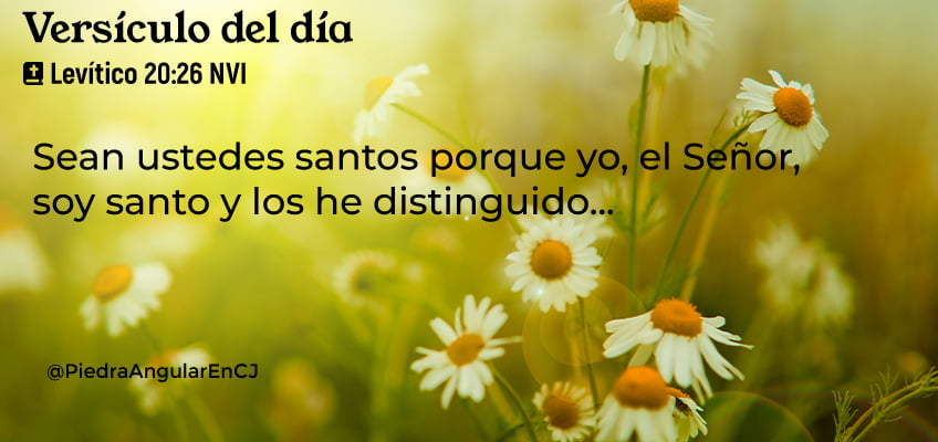 Levítico 20:26 NVI - Piedra Angular en Cristo Jesús
